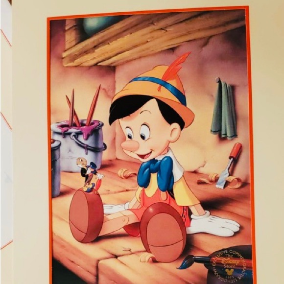 Disney | Art | Pinocchio Exclusive Commemorative Lithograph 993 | Poshmark